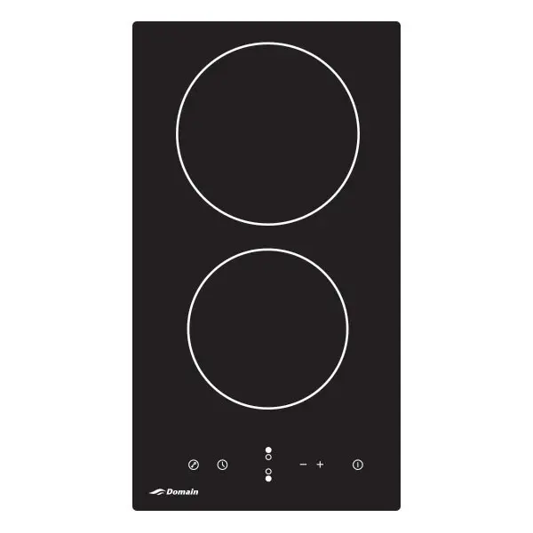 Domain 2 Burner Ceramic Glass Electric Cooktop with Touch Controls ...